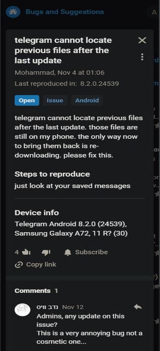 Telegram Downloaded Files Not Showing Up In File Manager Apps