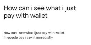 Google Wallet transaction history missing or not showing