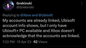 Xbox players unable to link their accounts with Ubisoft+