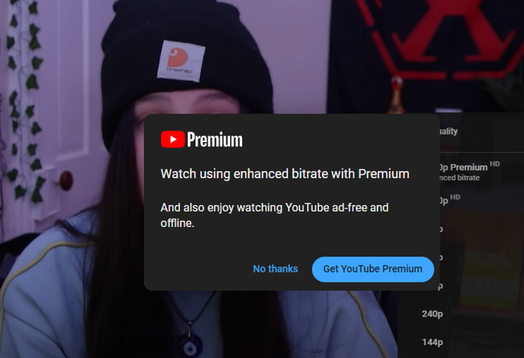 YouTube Users Annoyed By The 1080p Premium Enhanced Bitrate 