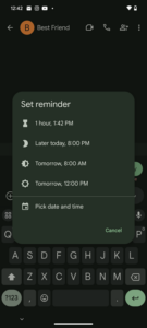 Some Google Messages users missing message reminders