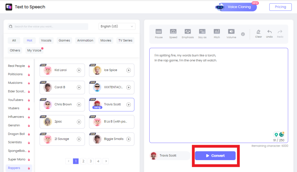 Online AI Voice Generator: Make Your Own AI Voice by TopMediai