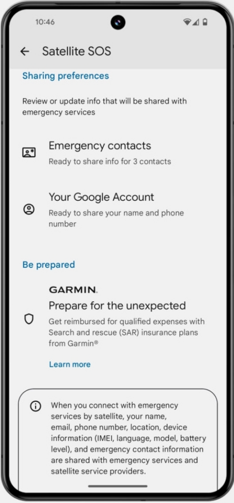 Google readying 'Satellite SOS' emergency for Pixel devices