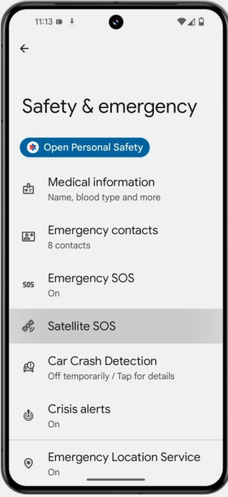 Google readying 'Satellite SOS' emergency for Pixel devices