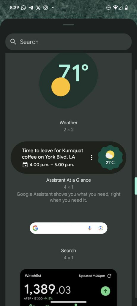 Pixel's At a Glance widget gets rid of Google Assistant branding