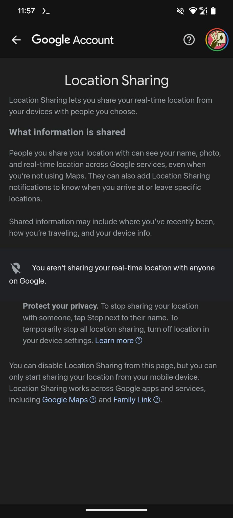 Google might revamp its real-time location sharing hub on Android