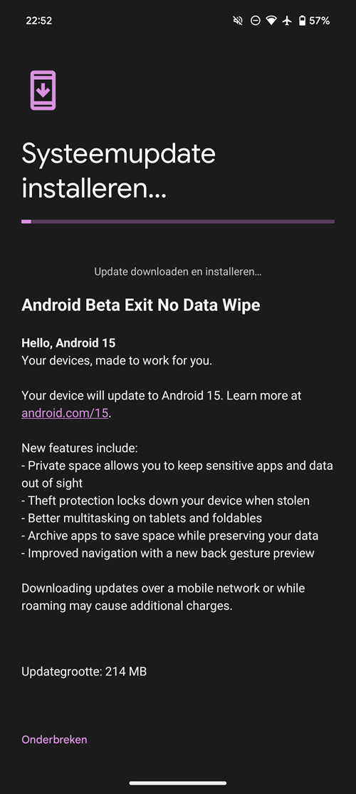 Google Pixel devices on Android 15 Beta 4.2 receiving stable update