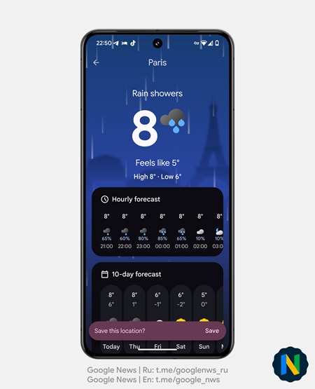 Pixel Weather to revamp searching and saving new locations