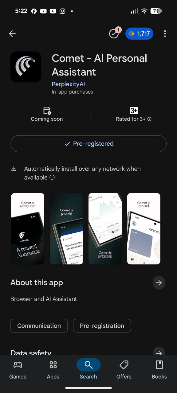 Comet browser download availability imminent for Android users