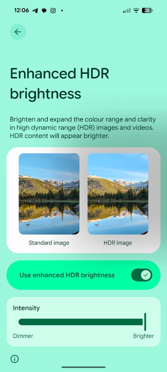 Google Pixel December 2025 update adds option to disable 'Enhanced HDR ...