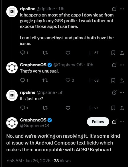 GrapheneOS working to fix annoying AOSP keyboard glitch that deletes ...