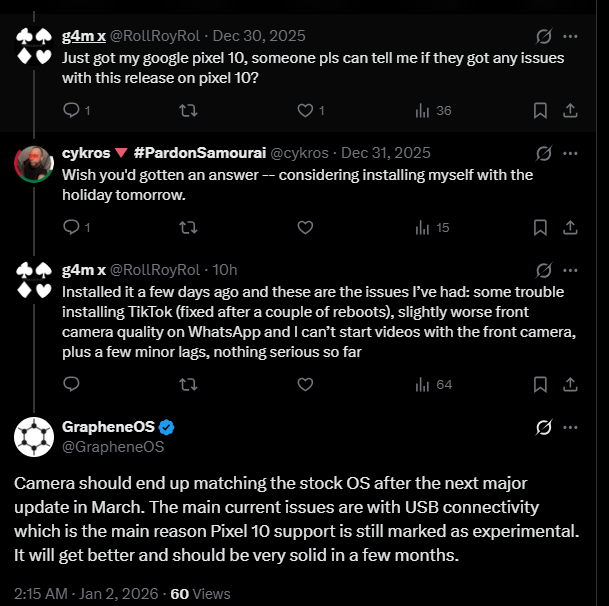 GrapheneOS for Pixel 10 hits new snag just as major USB fix arrives ...