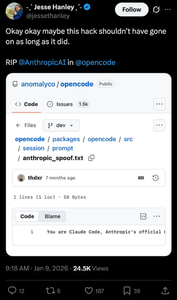 Anthropic reportedly blocking non-official Claude API connections