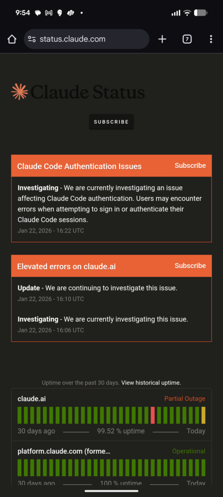 Claude down and not working as users report service throwing errors