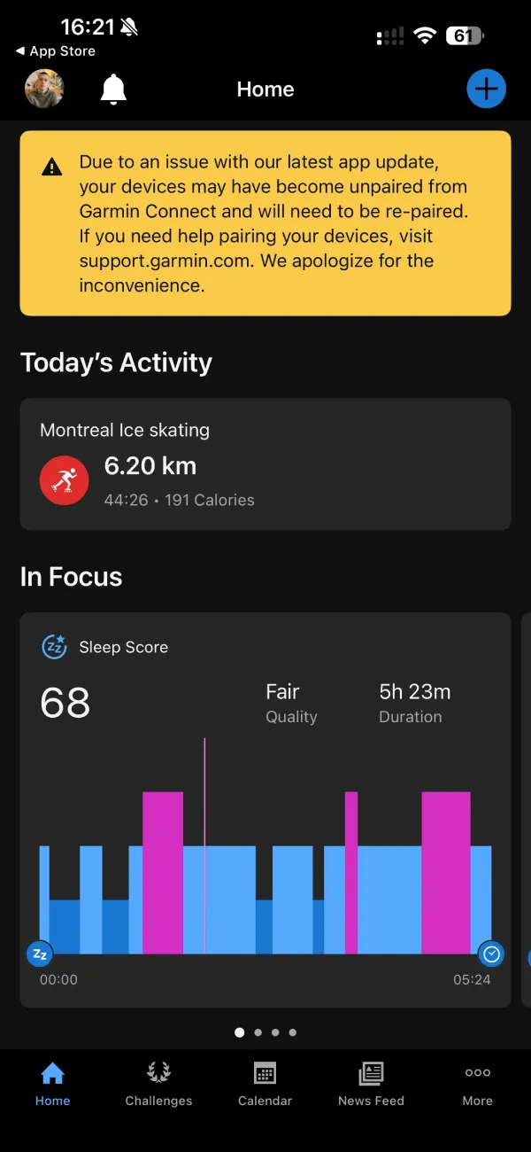 Garmin Connect iOS bug makes watches disappear, workaround available