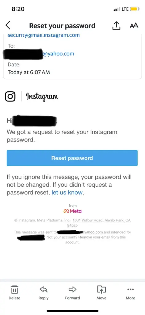 Mass glitch? Instagram users get unexpected password reset emails