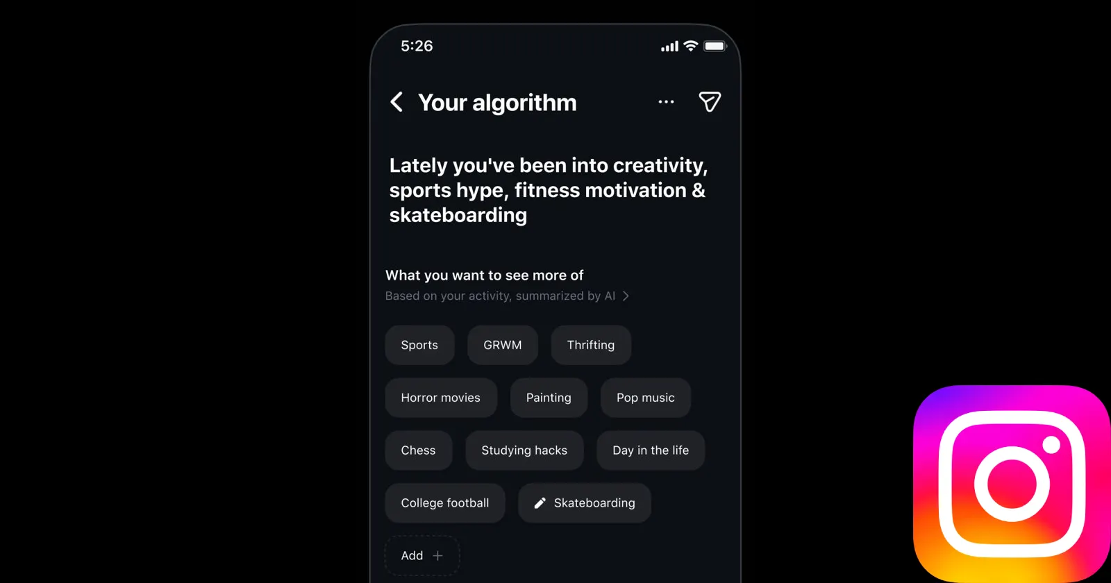 How to curate your Instagram feed with new “your algorithm” shortcut