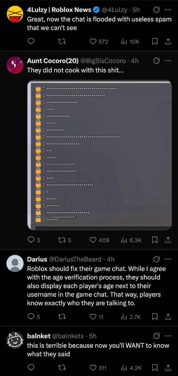 Roblox is testing age group aware chat indicators in Experience Chat