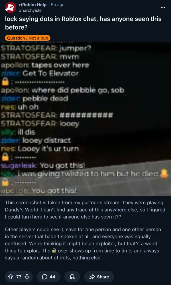 Roblox is testing age group aware chat indicators in Experience Chat