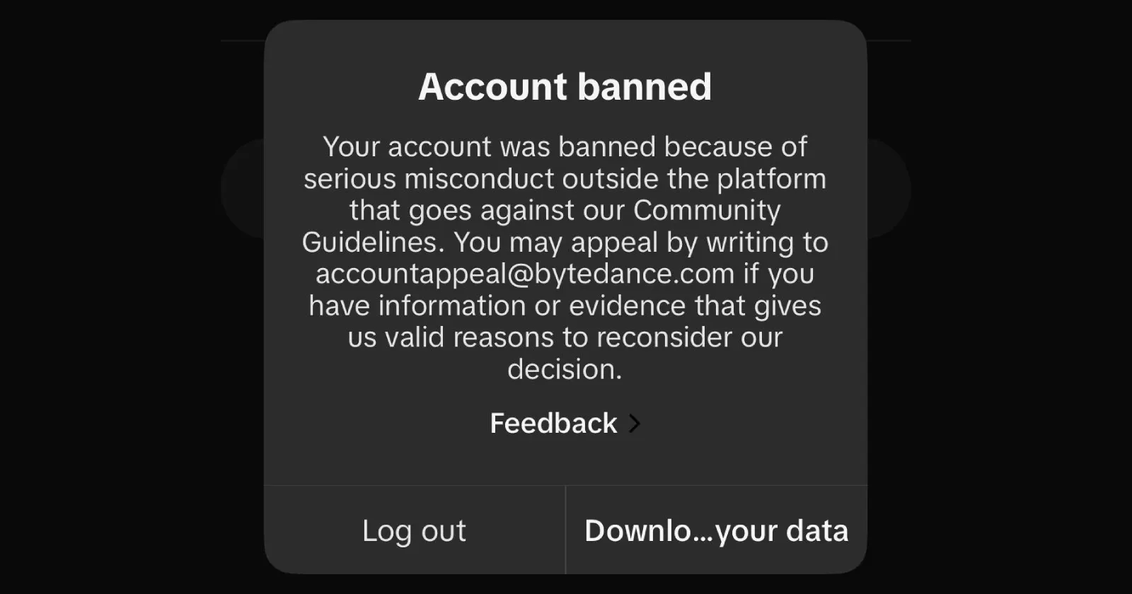 Wave of TikTok account bans cites “serious misconduct outside the platform”