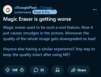 From magic to mess: Why is Google letting Magic Eraser rot? - PiunikaWeb
