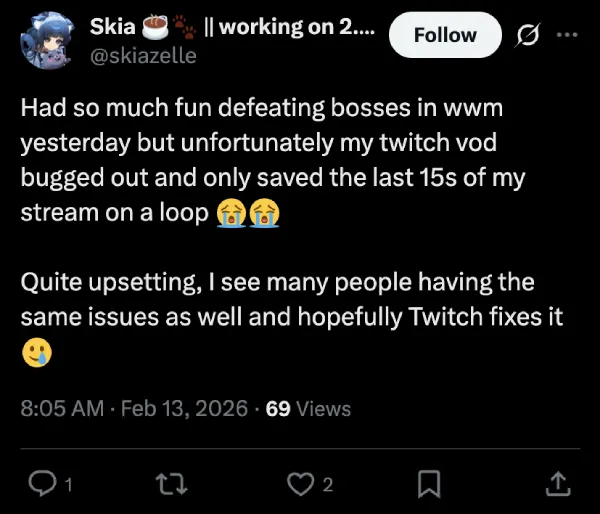 Twitch investigating widespread VOD glitch causing endless end-stream ...
