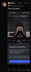 Official Roblox Dynamic Heads are being automatically deleted by AI