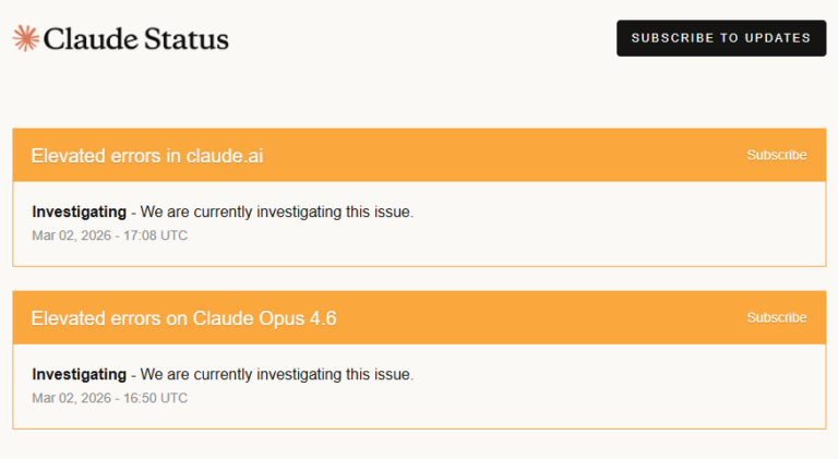 Claude down and not working as users report service throwing errors [U ...
