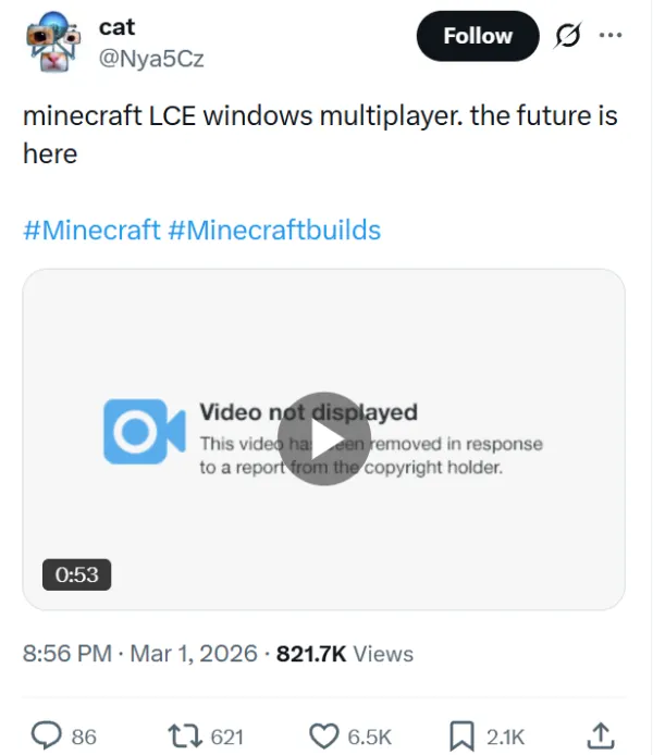 Microsoft allegedly hits Minecraft Legacy Console posts with DMCA ...