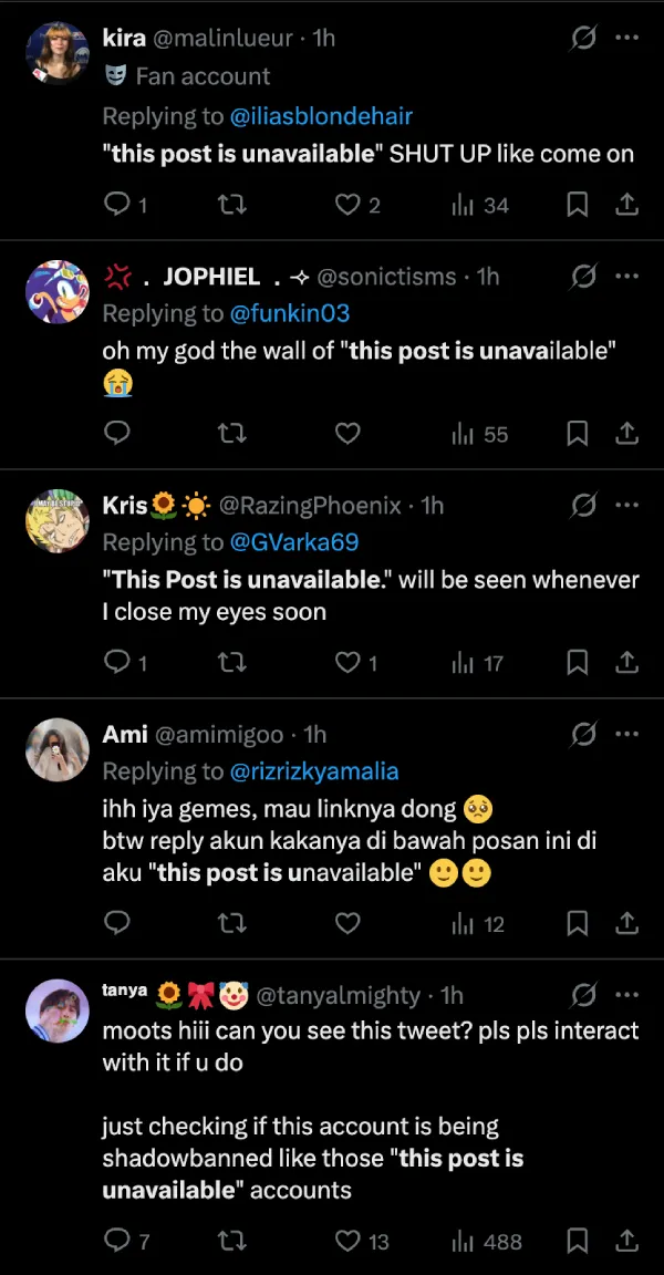 X users report unexplained "This post is unavailable" labels flooding ...