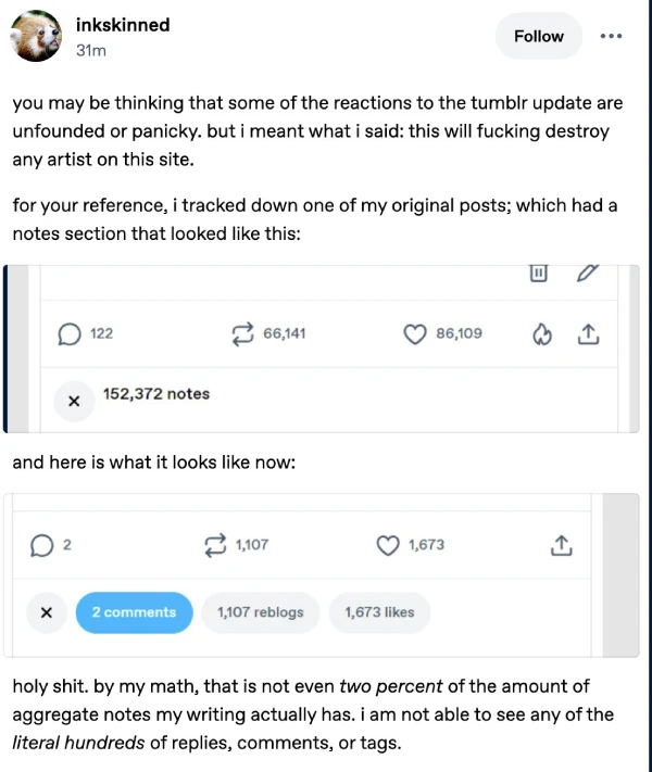 Tumblr says it’s reversing reblog notes change after user backlash ...