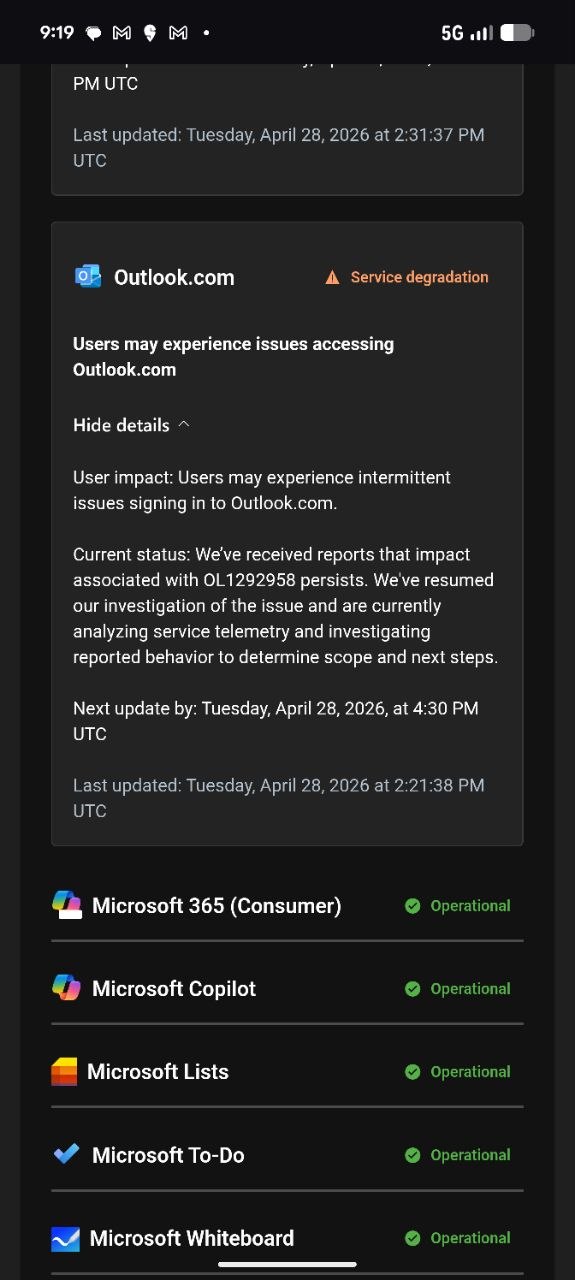 Outlook down or not working? Microsoft confirms widespread service ...