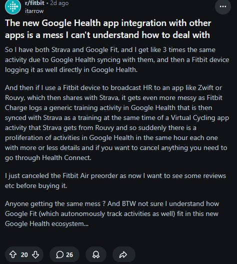 Fitbit users revolt against Google Health app redesign as missing ...