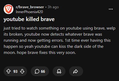YouTube playback errors spread from Brave browser to ReVanced users ...