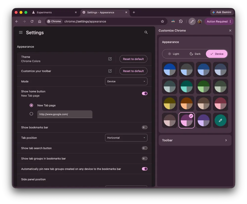 Chrome developers are split over which 'glass effect' to use in the ...