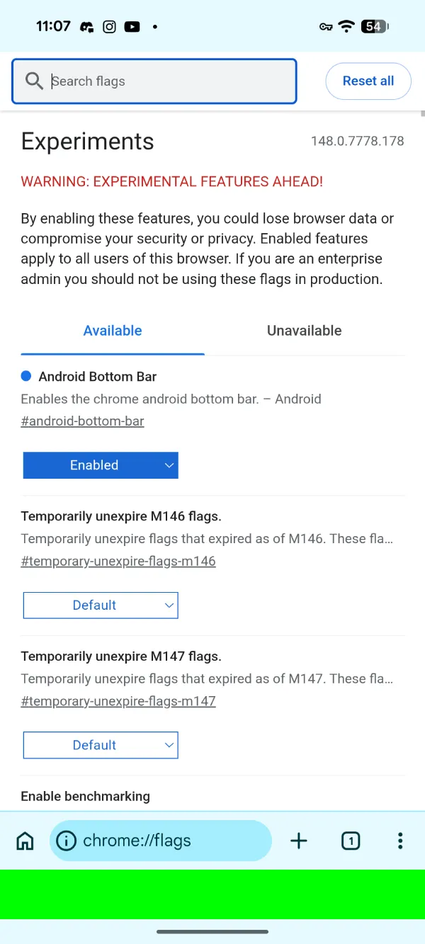 Chrome fixes awkward new tab page layout for bottom address bar
