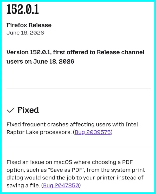 Intel and Mac users should update Firefox immediately today
