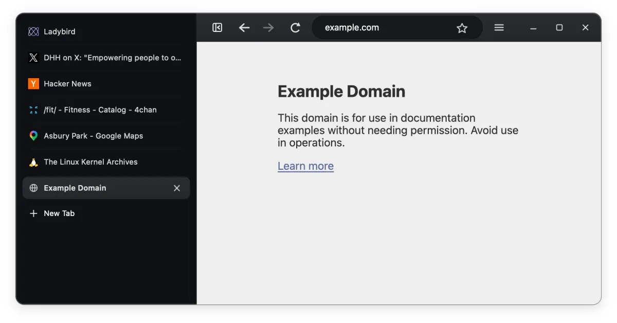 Ladybird browser finally picks up vertical tabs as development momentum ...